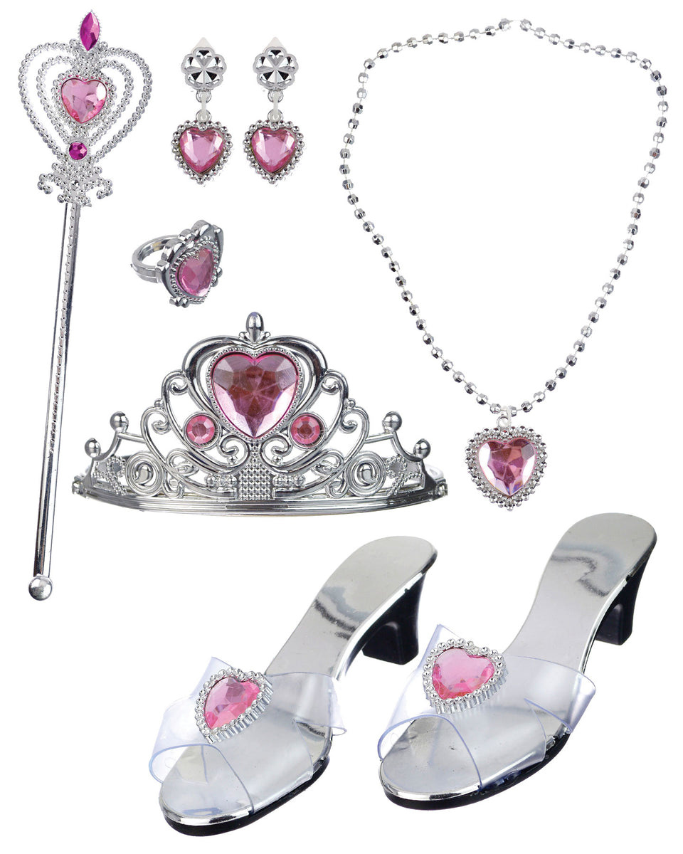 Girl's Pink Princess Dress Up Kit – Halloween Hallway