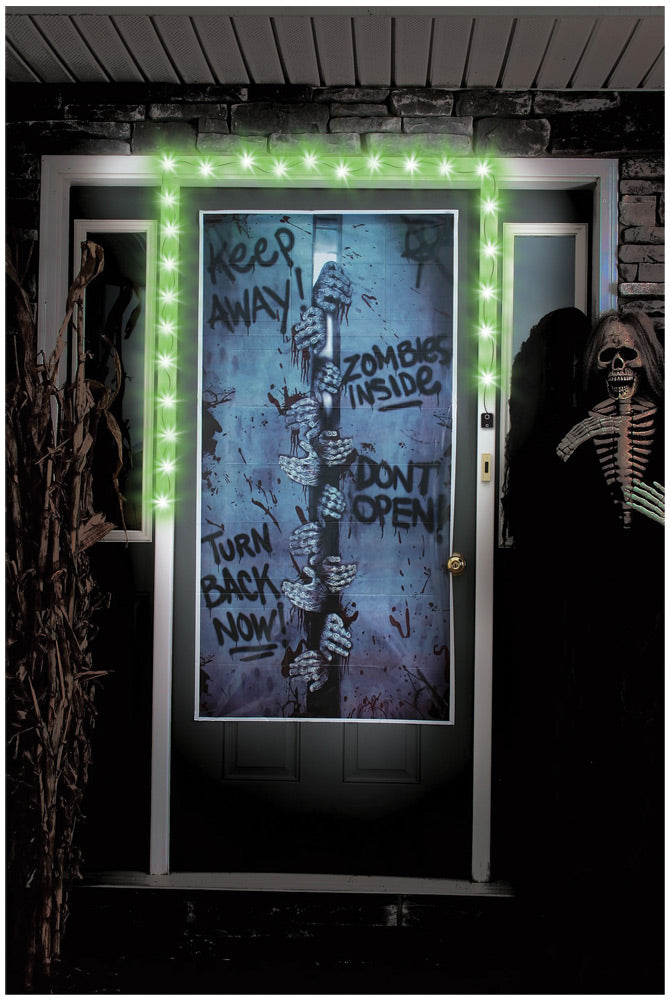 Creepy Zombie Greeter with Light & Sound – Halloween Hallway