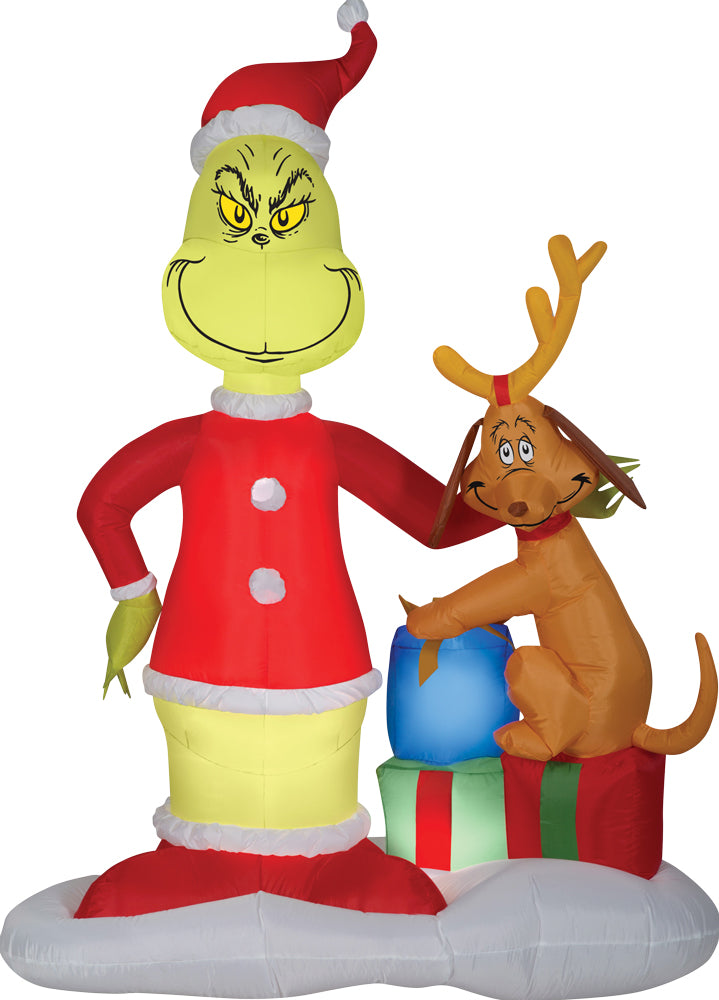 GRINCH AND MAX W PRESENT AIRBL – Halloween Hallway